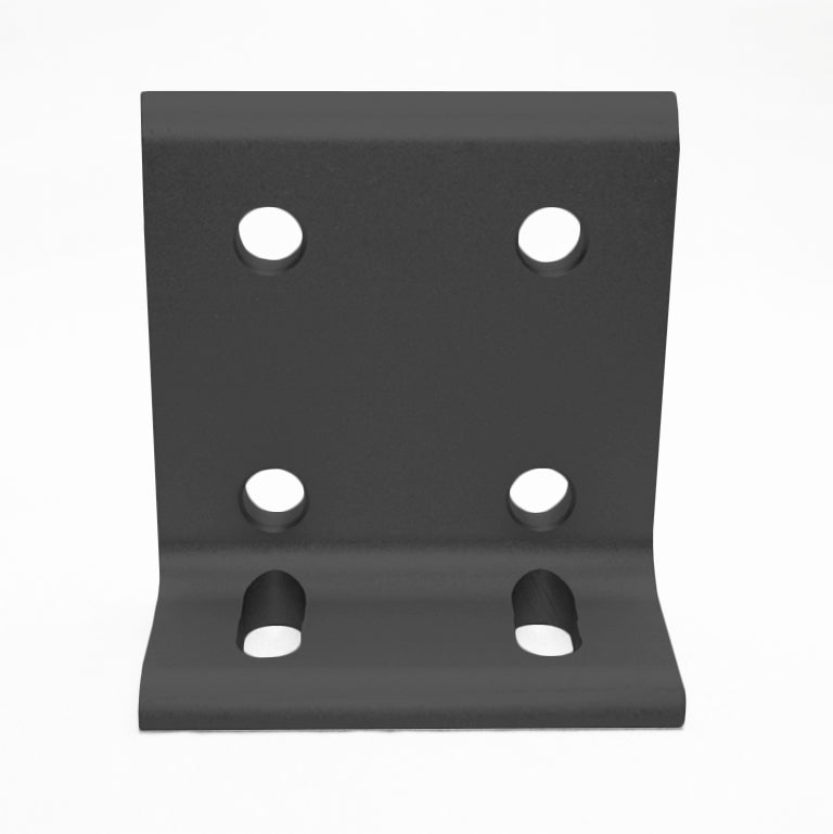 6 Hole Slotted Inside Corner Bracket-BLACK – Faz-Store